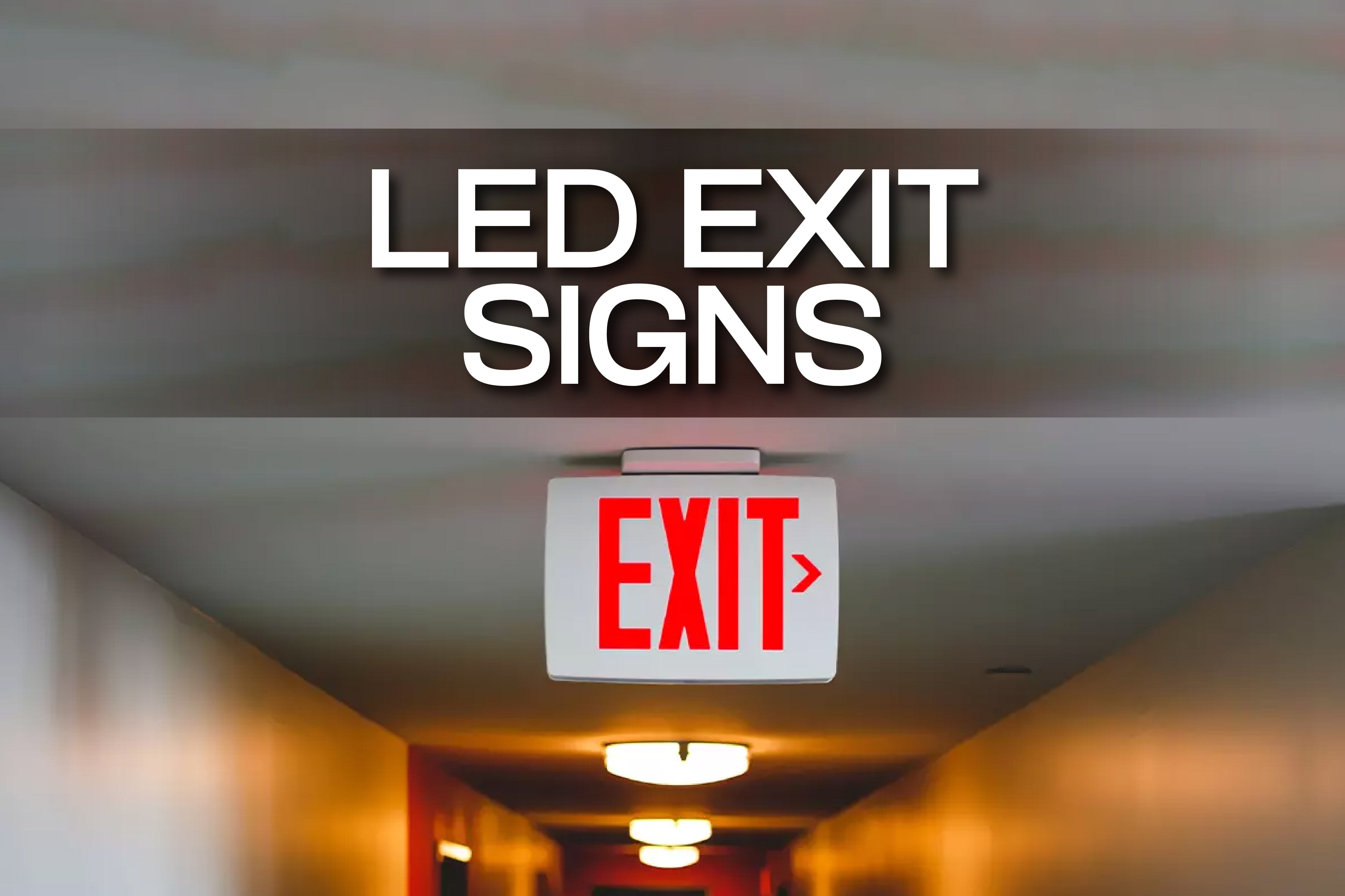 Innovative LED Exit Sign for Arena Safety | Super Tech Light